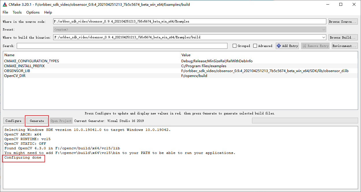 Windows10 - OrbbecSdk 文档